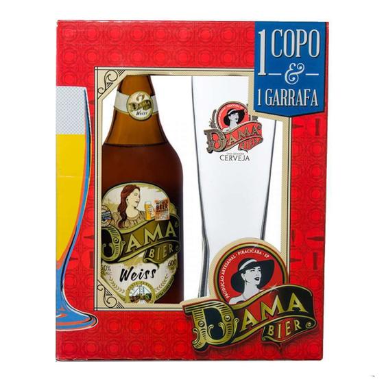 Cerveja Dama Bier 01 Garrafa Weiss 600 ml com Copo (Kits) - Kit Cerveja ...