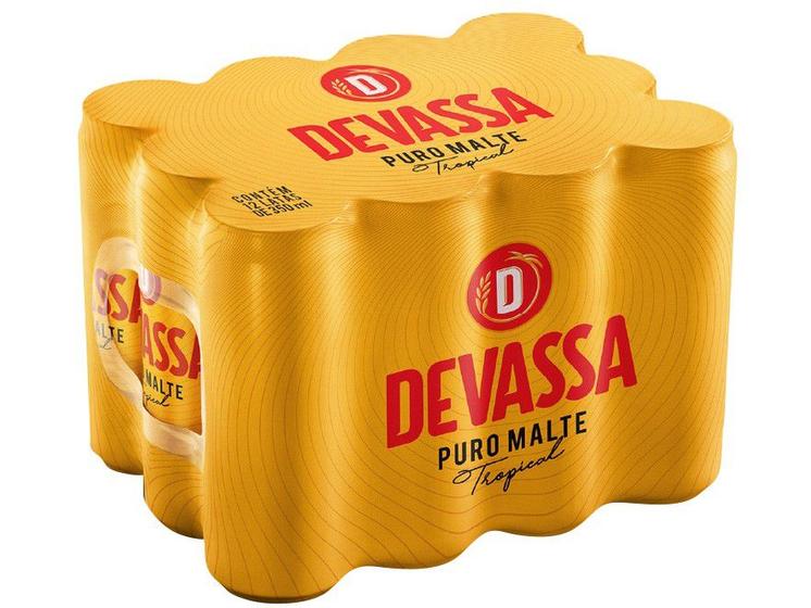 Cerveja Devassa Tropical Lager 12 Unidades - 350ml - Cerveja - Magazine ...