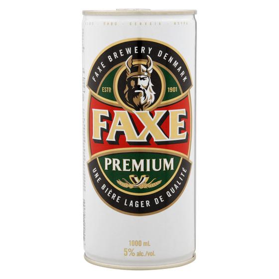 Cerveja Dinamarquesa Faxe Premium - American Larger - Lata 1000ml ...