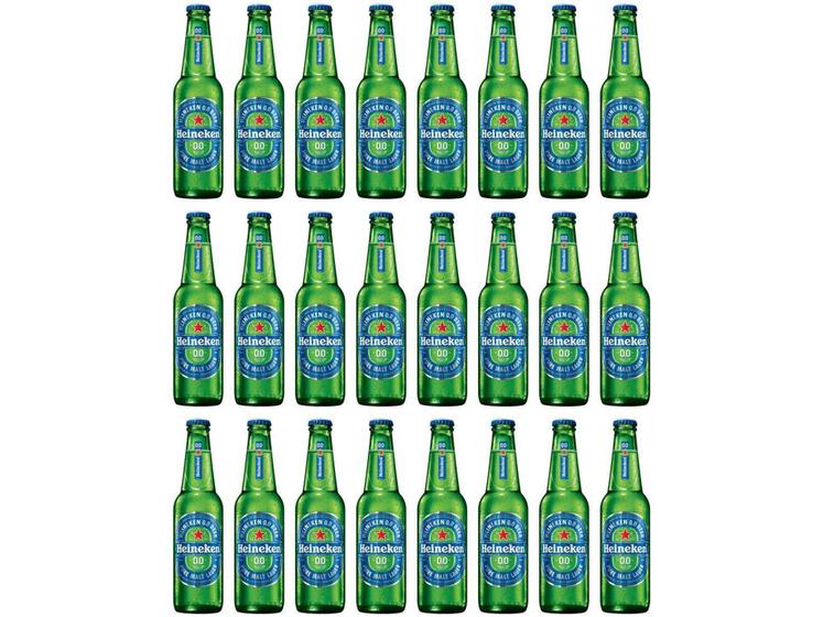 Cerveja Heineken 0.0 Pilsen Lager sem Álcool - 24 Unidades 330ml ...