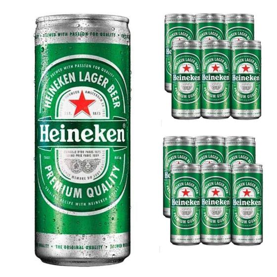 Cerveja Heineken Lata 250 Ml Pack Com 12 Unidades - Cerveja - Magazine ...