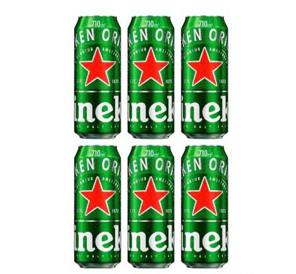 Cerveja HNK Lata Edição 710mL Importada na Validade Kit com 6 Unidades ...