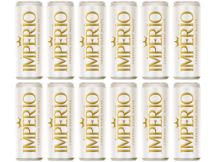 Cerveja Imperio Puro Malte Lata 350ml - 12 Unidades - Cerveja - Magazine Luiza