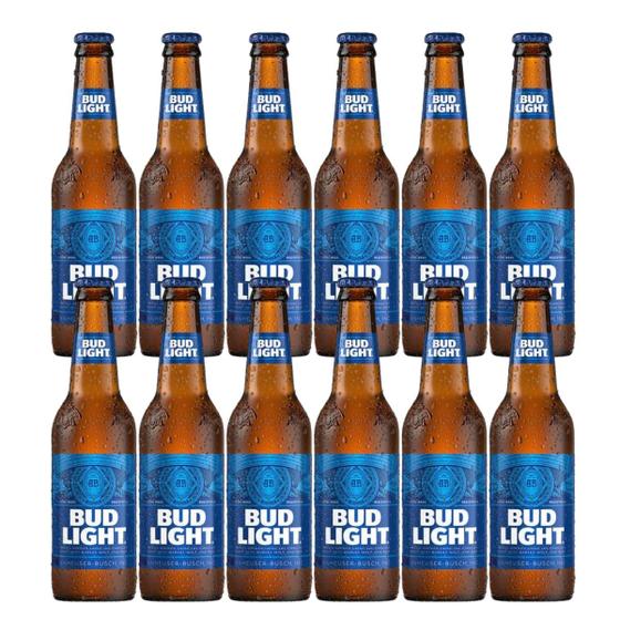Cerveja Importada Bud Light Long Neck 330ml Caixa Com 12 Un - budweiser ...