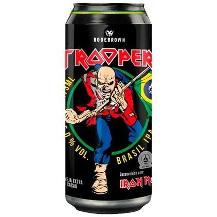 Cerveja IPA Trooper Iron Maiden Bodebrown Lata 473ml - Cerveja ...