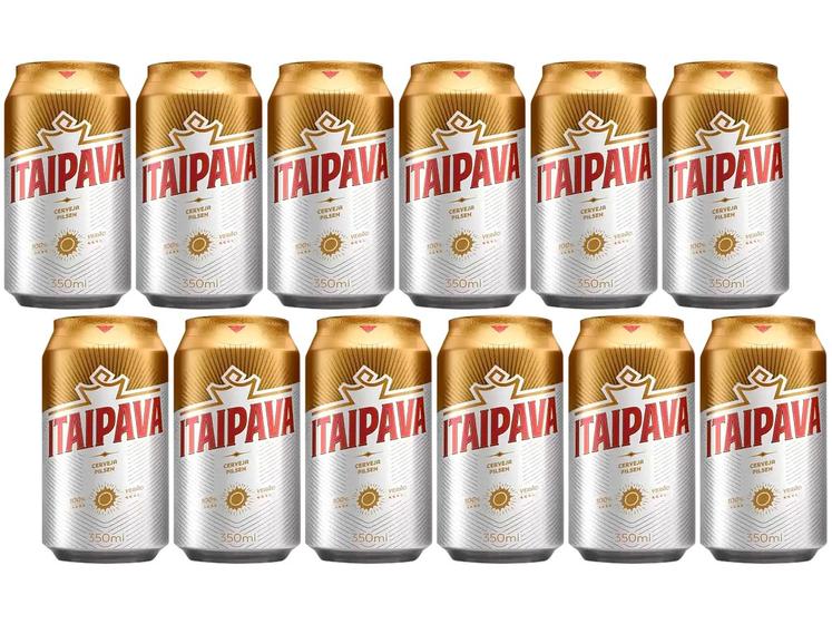 Cerveja Itaipava Pilsen Puro Malte 12 Unidades Lata 350ml - Cerveja - Magazine Luiza