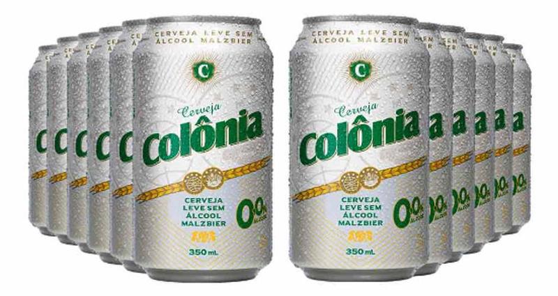 Cerveja Malzbier Sem Álcool Colônia Lt 350Ml - 12 Un - Cerveja Colônia ...