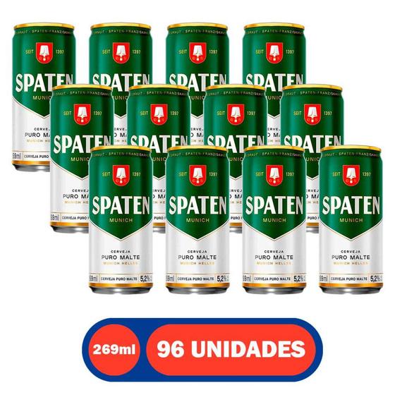 Cerveja Munich Helles Puro Malte Lata 269ml 96 Unidades Spaten ...