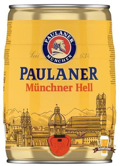 Cerveja Paulaner Münchner Hell Barril 5 Litros - Cerveja - Magazine Luiza