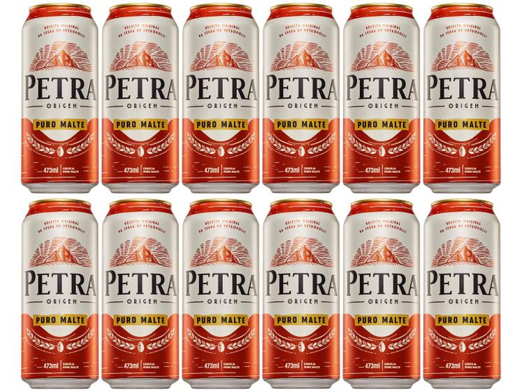 Cerveja Petra Origem Puro Malte 12 Unidades Lata 473ml - Cerveja ...