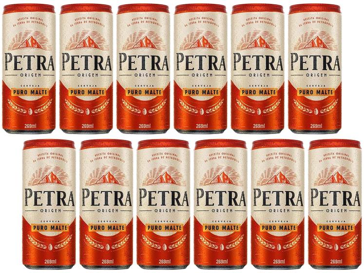Cerveja Petra Puro Malte Puro Malte 12 Unidades Lata 269ml - Cerveja ...