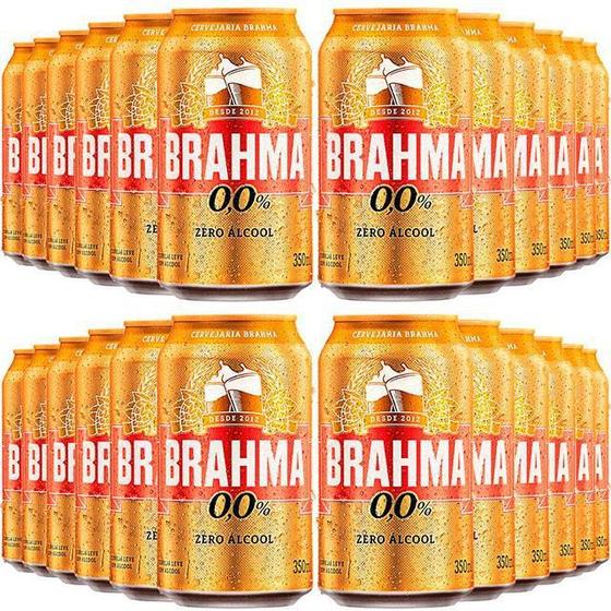 Cerveja Sem Álcool Brahma Zero - Lata 350Ml - 24 Un - Cerveja ...