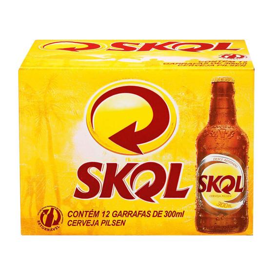 Cerveja Skol 300ml cx 12 descartável - Cerveja - Magazine Luiza