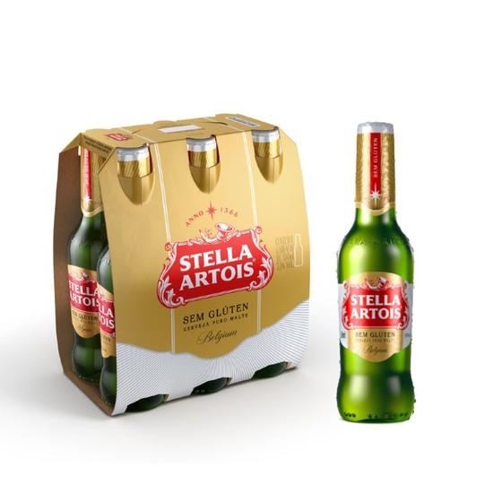 Cerveja Stella Artois sem Glúten 330ml - Pack (6 Unidades) - Cerveja ...