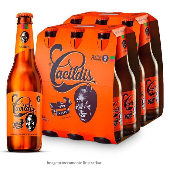 Cervejas Cacildis Long Neck 355ml - Pack 12 unidades - Brassaria ...