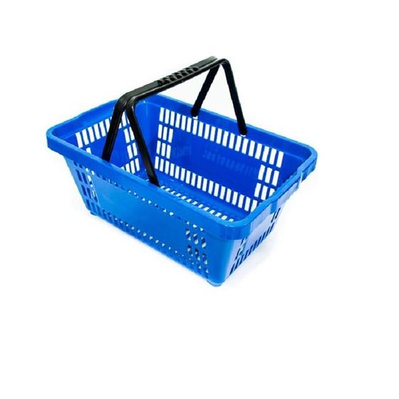 Cesta Cestinha Plástica Supermercado MERCADO Azul 13 LITROS - GPFIX ...