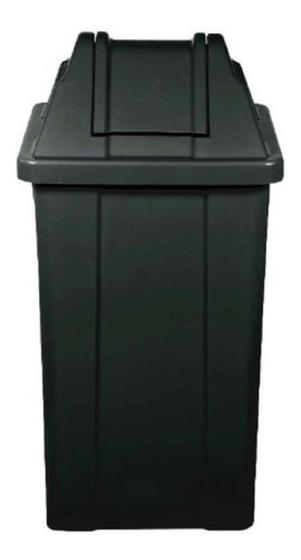 Cesto Lixeira Quadrado Com Tampa Vai-Vem 100L - JSN - Lixeira e Cesto de Lixo - Magazine Luiza