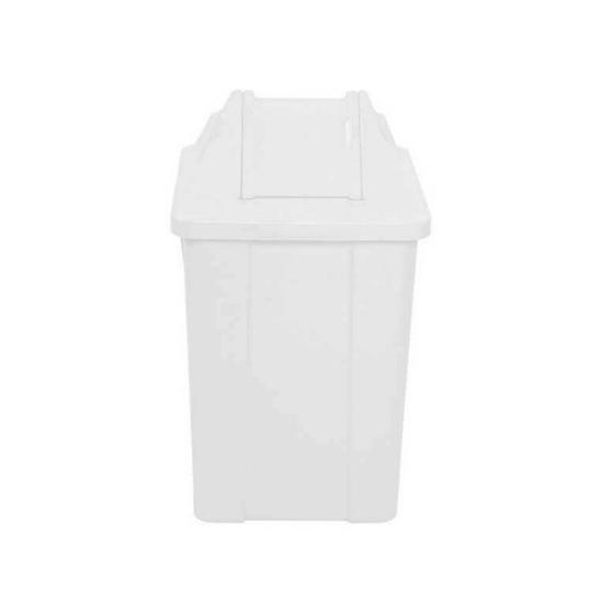 Cesto Quadrado 100 Litros com Tampa Vai-Vem Branco - JSN - Lixeira e Cesto de Lixo - Magazine Luiza