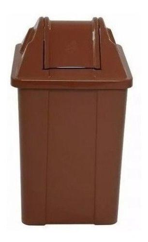 Cesto Quadrado Com Tampa Vai E Vem 100 Litros - JSN - Lixeira e Cesto de Lixo - Magazine Luiza