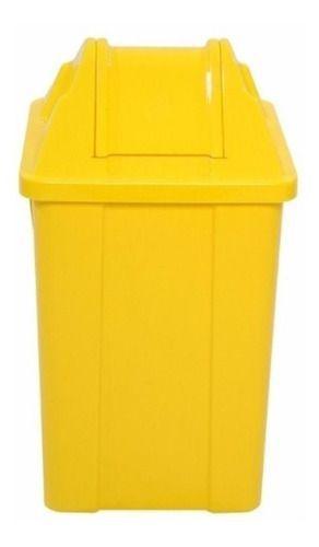 Cesto Quadrado Com Tampa Vai-vem 100 Litros - JSN - Lixeira e Cesto de Lixo - Magazine Luiza