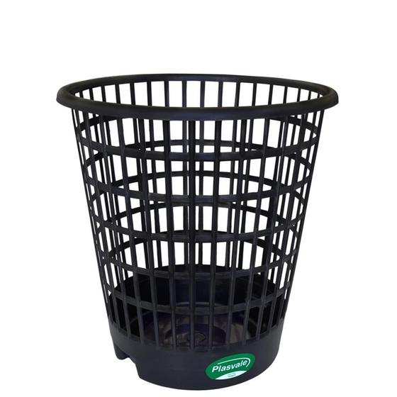 Cesto telado multiuso redondo 12 litros para escritorio quarto sala ...