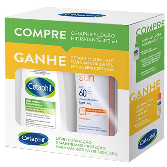 Cetaphil Kit Loção Hidratante pele Sensível, Normal e Seca 473ml ...
