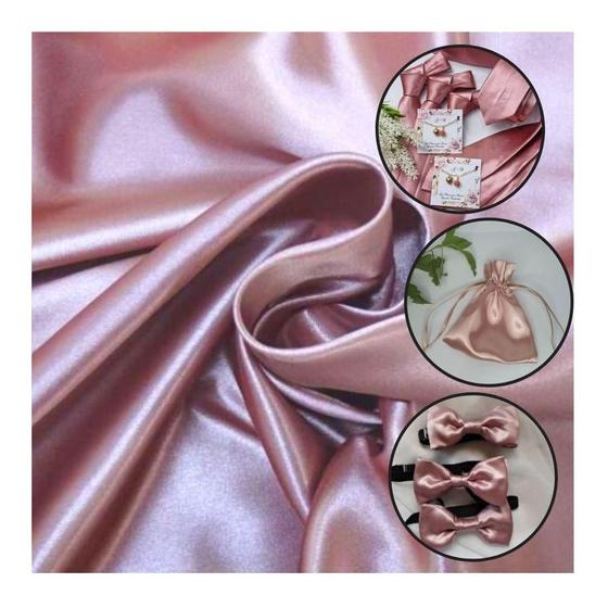 Cetim Tecido Rose Gold 5 Metros Por 1,50 De Largura - Arte Premium ...