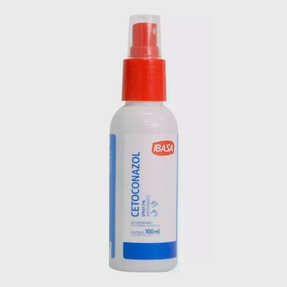 Cetoconazol Spray Antifúngico 2% 100ml Ibasa Nota Fiscal - Farmácia Pet ...
