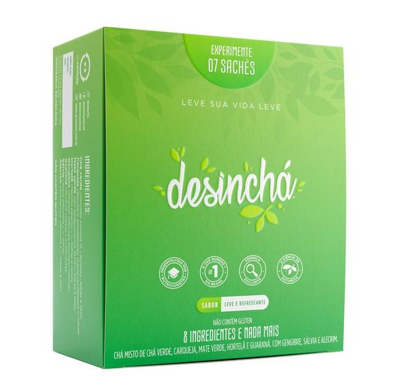 Chá Desinchá 8 Ingredientes Sabor Leve e Refrescante com 7 Sachês - Chá ...