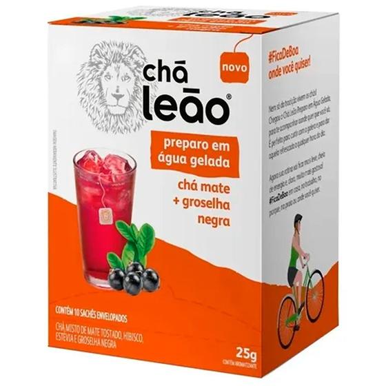 Chá Leão Água Gelada Chá Mate Com Groselha Negra - * PEC LEAO - Chá ...