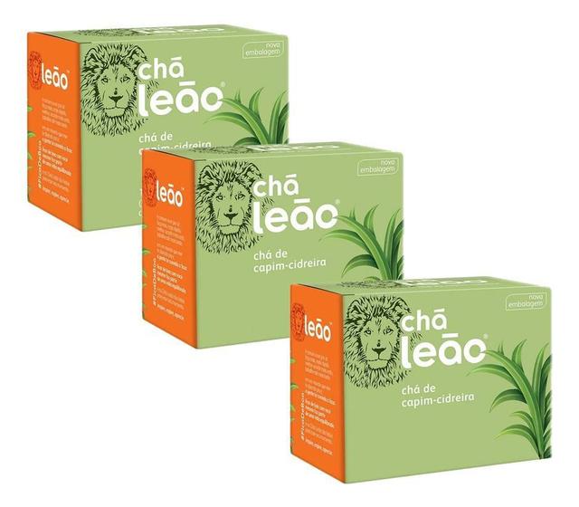 Chá Leão Capim-Cidreira Em Sachê 10 G 10 U Kit 3 - Cha Leao - Chá ...