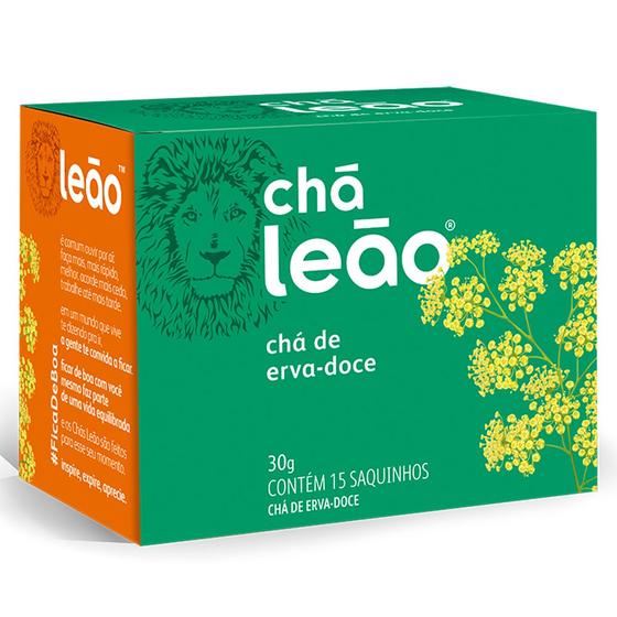 Chá Leão- Erva-doce - 15 Sachês CX c/36 - * PEC LEAO - Chá - Magazine Luiza