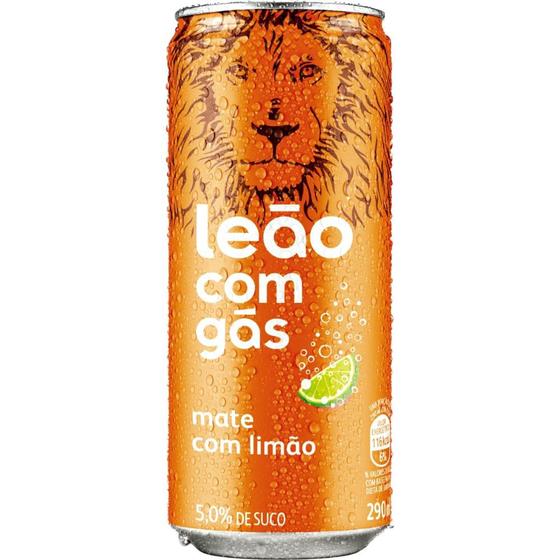 Chá Mate com Gás Limão Leão Lata 290ml - Matte Leão - Chá - Magazine Luiza