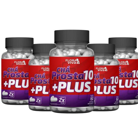 Chá Prosta 10 Plus 500mg 60 cápsulas Kit com 5 - WORLD ECOMMERCE ...