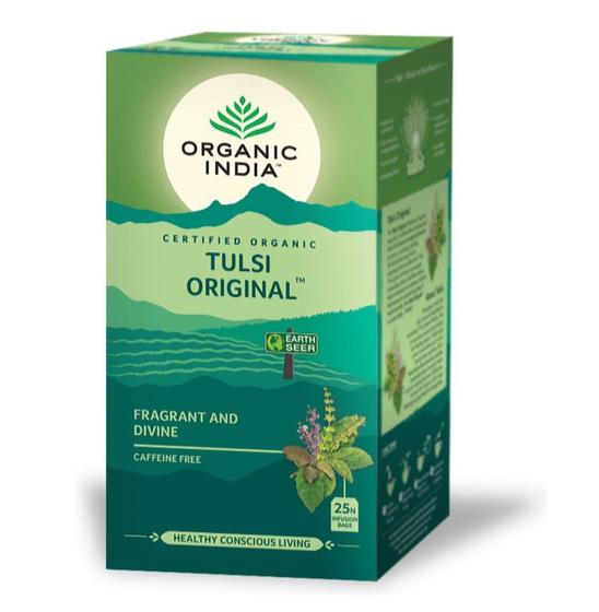 Chá Tulsi Original 25 chás Sabor Tulsi Original Organic India - Chá ...
