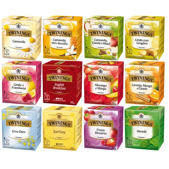 Chá Twinings Kit 12 Caixas 10 Un 120 Sachês - Chá - Magazine Luiza