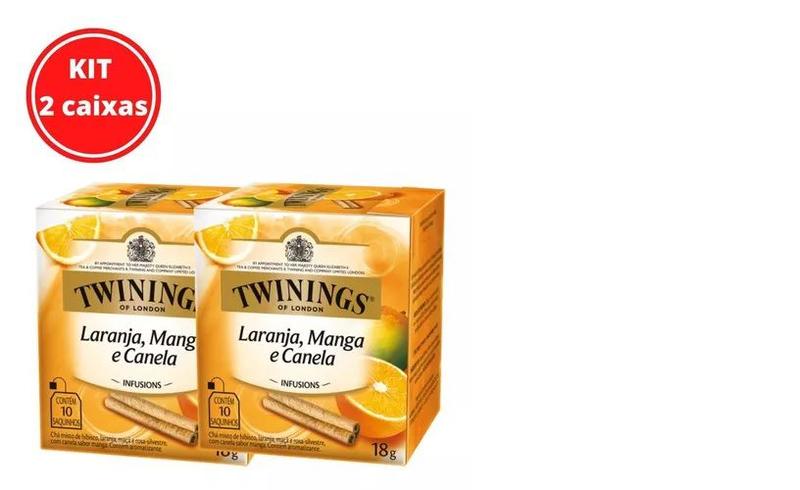 Chá Twinings Laranja Manga E Canela Sachê 18g C/20 Unidades - Chá ...