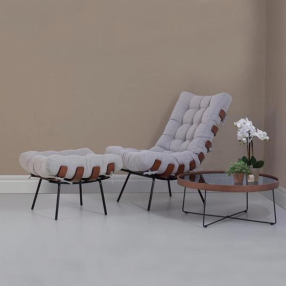 Chaise Costela Roncalli Poltrona Estofada Divan Conforto - Roncalli ...