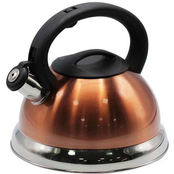 Chaleira Aço Inox 3,0 LTS Dourada Gold A5 Importadora - Chaleiras ...