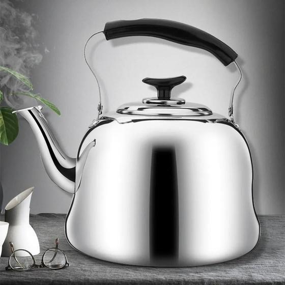 Chaleira Aço Inox De Alta Qualidade Ke home 1 litro Com Infusor e Apito ...