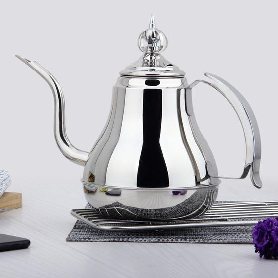 Chaleira Aço Inox Escovado.1,2l Bico Fino Cha Cafe - Chaleiras ...