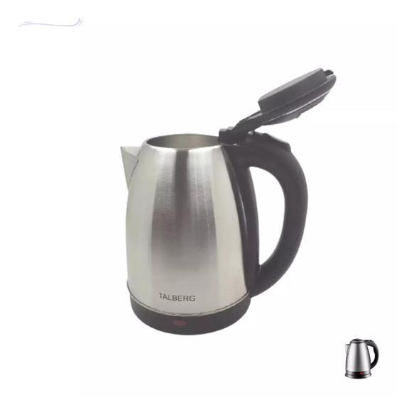 Chaleira Elétrica 1.8 Litros Prata Inox Garrafa Térmica Jarra Bule Café 220v Desligamento ...