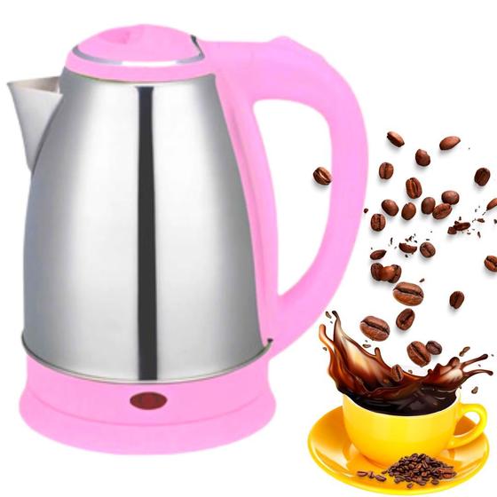 Chaleira Elétrica Inox 1,8L Bule Elétrico Café Chas Rosa - BAK ...
