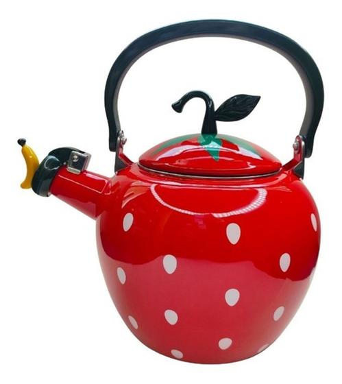 Chaleira Esmaltada Morango - Animal Kettle - Chaleiras - Magazine Luiza
