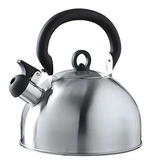Chaleira Grande Em Aço Inox 2,5 Litros Com Apito Mor - Chaleiras ...