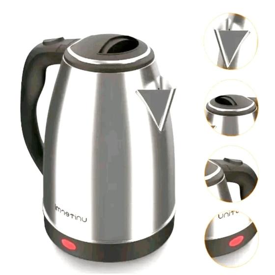 chaleira inox cafeteira italiana chaleira elétrica 110v inox prateada 1 ...