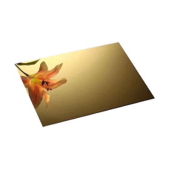 Chapa de Alumínio Dourada para Sublimação Tamanho 15x20cm - TUDOPRAFOTO ...