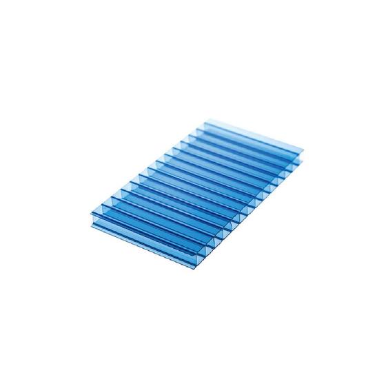 Chapa de Policarbonato Alveolar Azul 4mm - 1,05m x 2,00m - Polygal ...