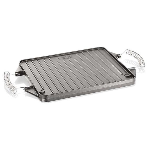 Chapa Dupla Face com Alça Espiral Ferro Fundido - Panela Mineira ...