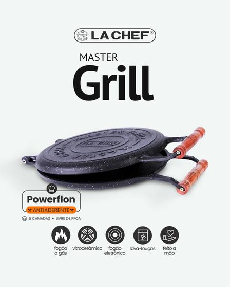 Chapa Master Grill Panela Multifuncional - La Chef Panelas - Grill ...